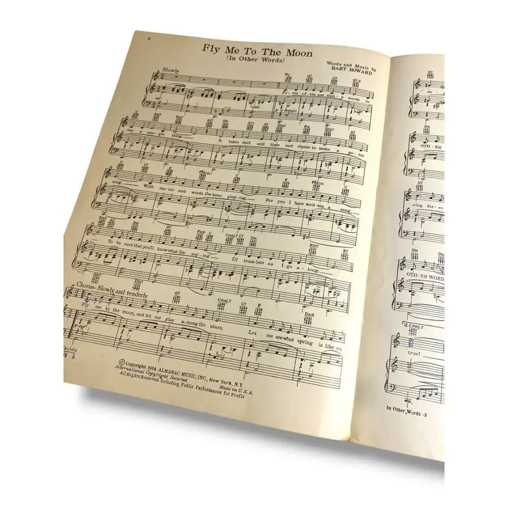 TRO Almanac Music Inc | Accents | 954 Fly To The Moon Sheet Music Bart ...